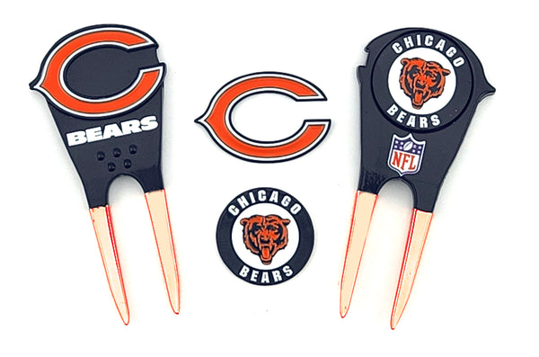 Chicago Bears 2 Ballmarker Divot Tool – PAC GOLF