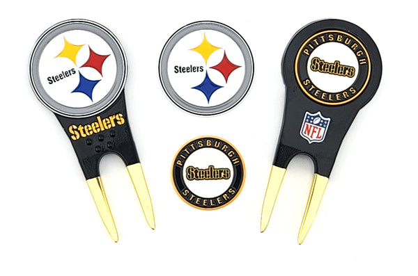 Pittsburgh Steelers 2 Ballmarker Divot Tool – PAC GOLF